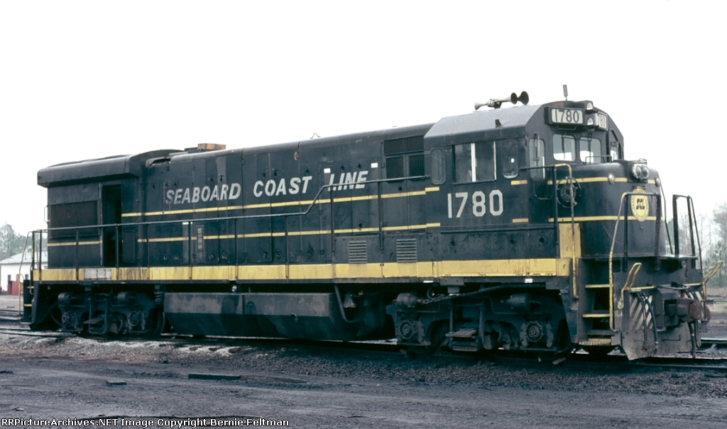 Seaboard Coast Line U36B #1780, on the old shop track,